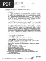 Concept Map - Motion | PDF | Inertia | Force