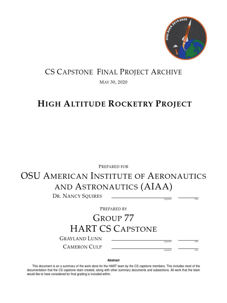 Final Project Archive Rocketry Pdf Rocket Telemetry