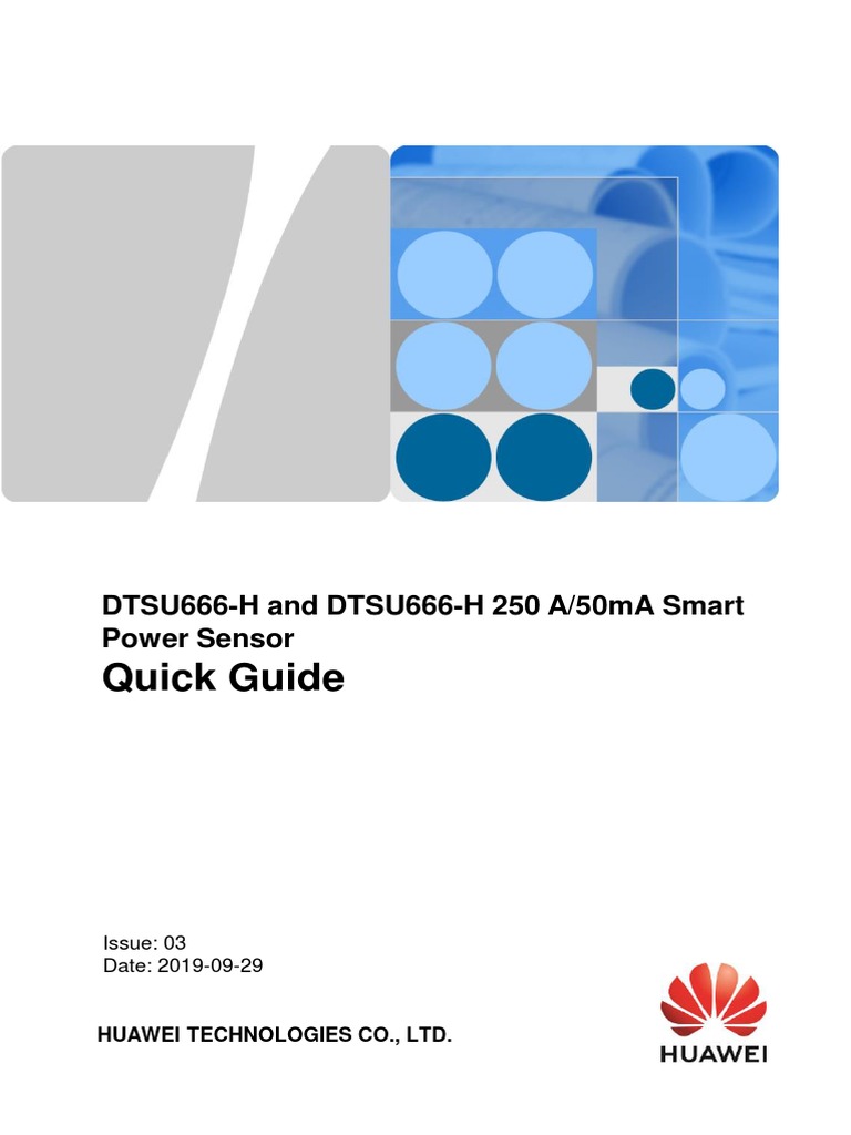 DTSU666-H and DTSU666-H 250 A (50 MA) Smart Power Sensor Quick Guide ...