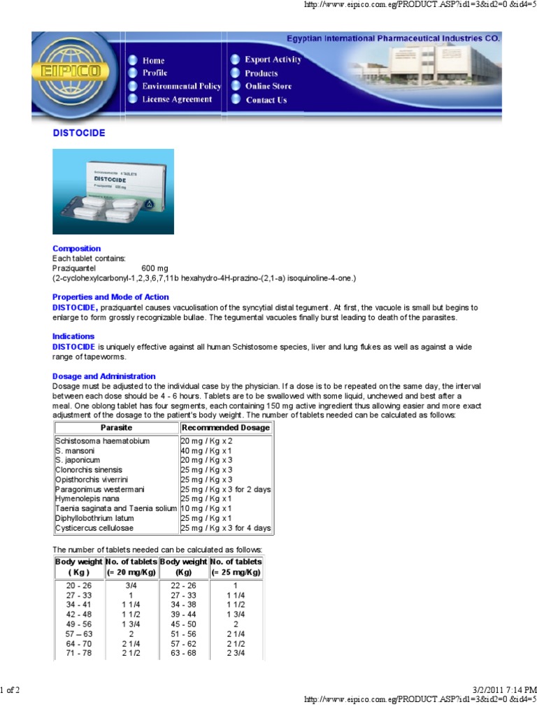 DISTOCID | PDF | Dose (Biochemistry) | Chemistry