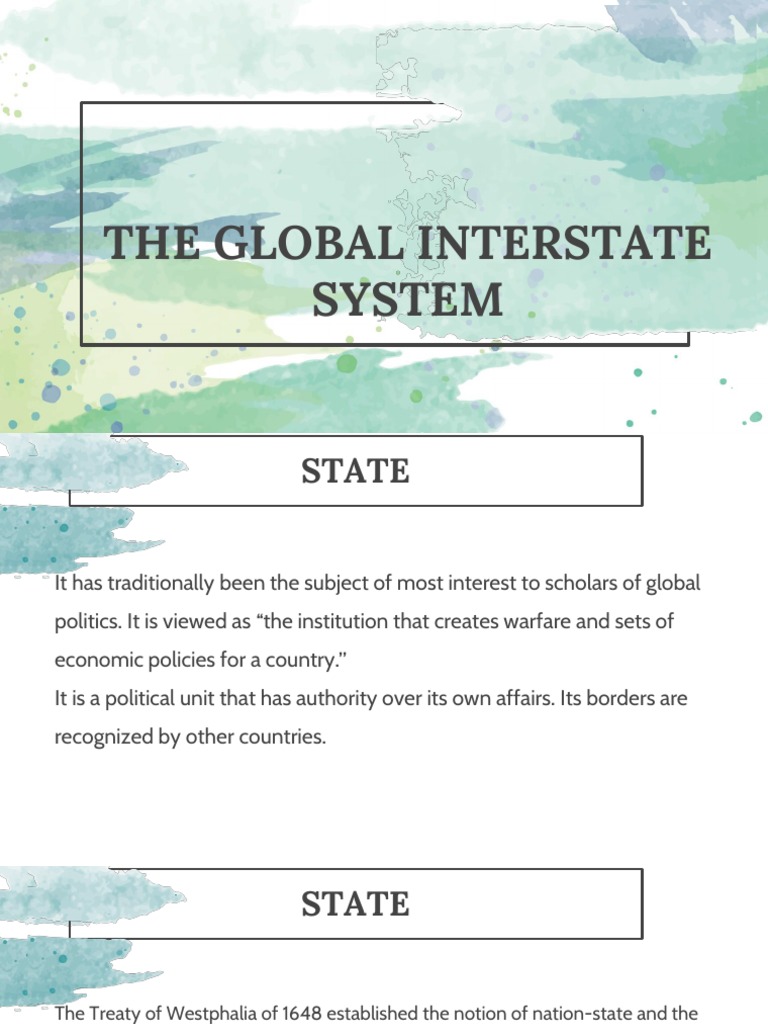 The Global Interstate System | PDF | World Politics | United Nations