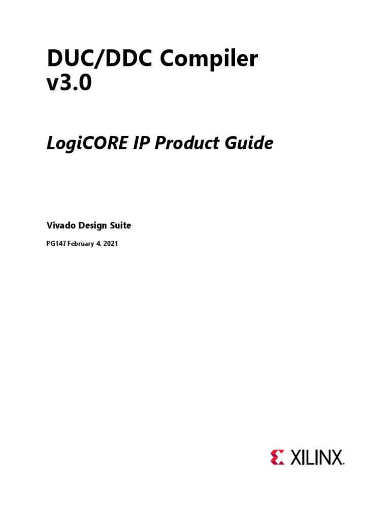Duc/Ddc Compiler V3.0: Logicore Ip Product Guide | Download Free PDF ...