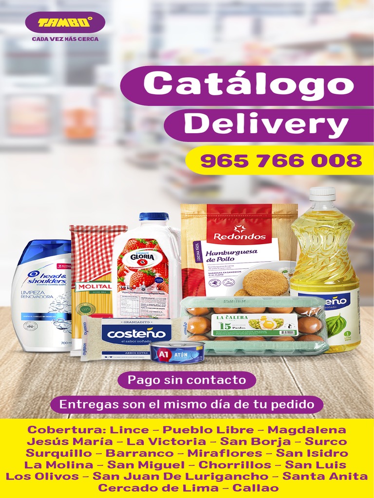 Tambo Delivery | PDF | Alimentos | Comida y bebida
