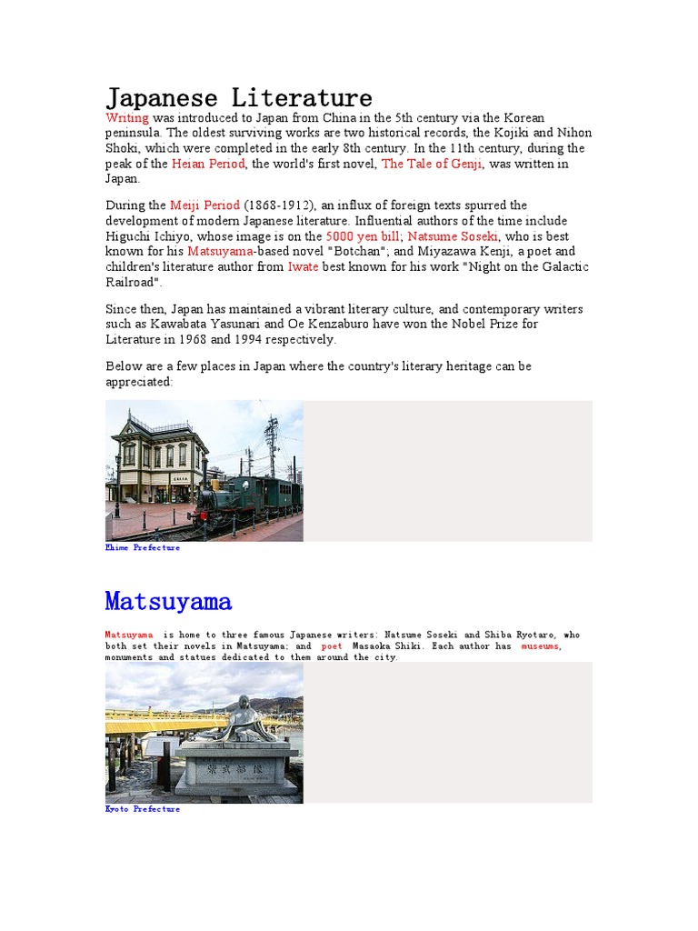 Japanese Literature | PDF | Japan