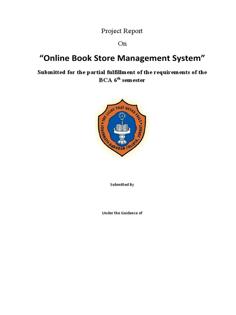 Online Book Store Project Report | PDF | Html | Html Element
