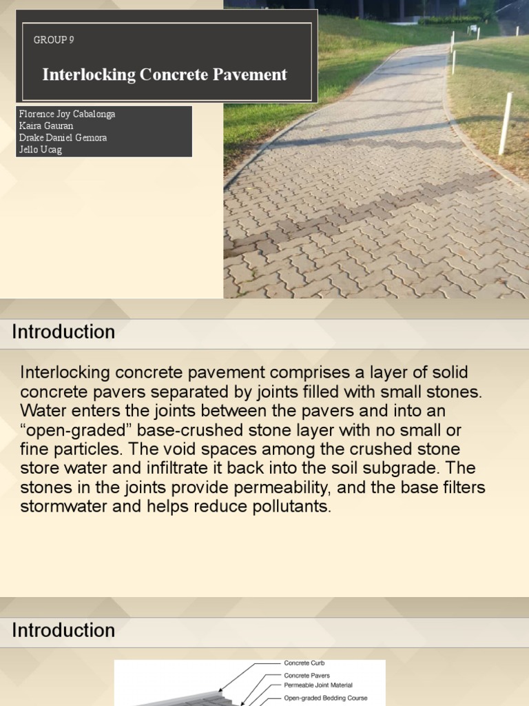 Benefits of Interlocking Concrete Pavement | PDF | Concrete | Road