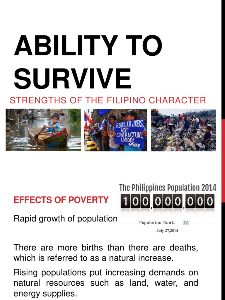 Ability To Survive: Strengths of The Filipino Character | PDF