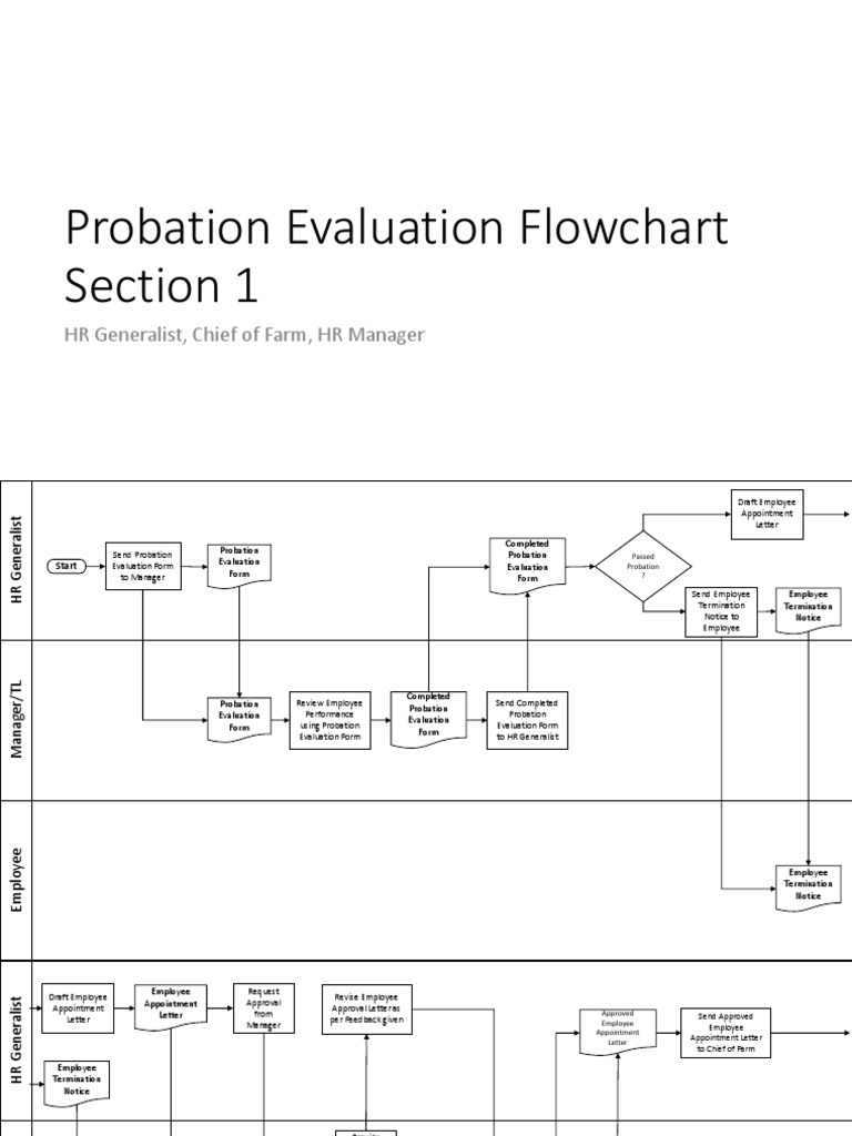 Probation Evaluation Flowchart | PDF | Business | Data Management