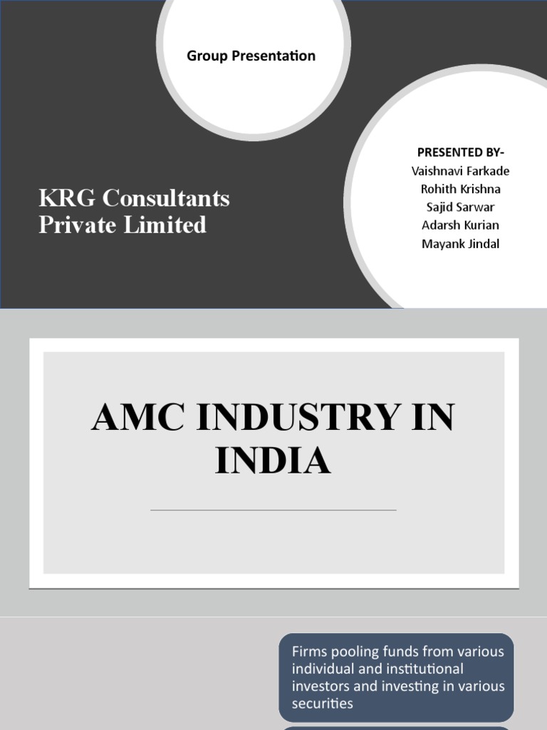 KRG Consultants Private Limited: Group Presentation | PDF | Mutual Funds | Investing