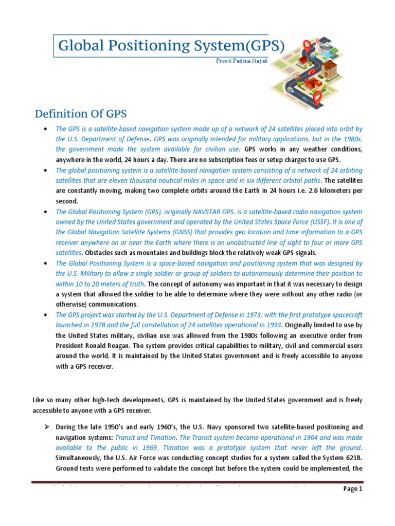 Global Positioning System (GPS) | PDF | Global Positioning System