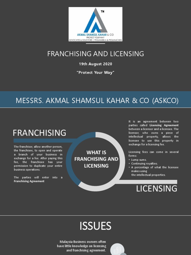 Franchising & Licensing v2 | PDF | Franchising | License