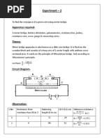 Class - Xii Physics Experiment - 1 Aim | PDF | Electrical Resistance ...