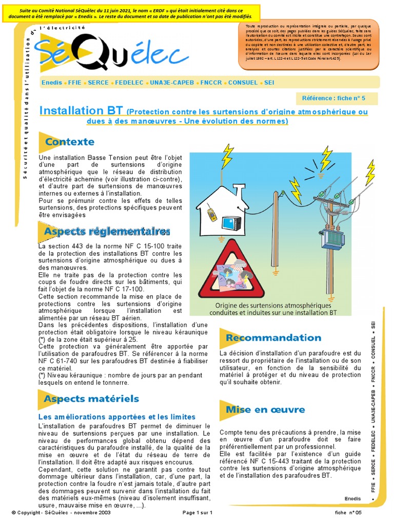 SeQuelec Fiche 5 | PDF