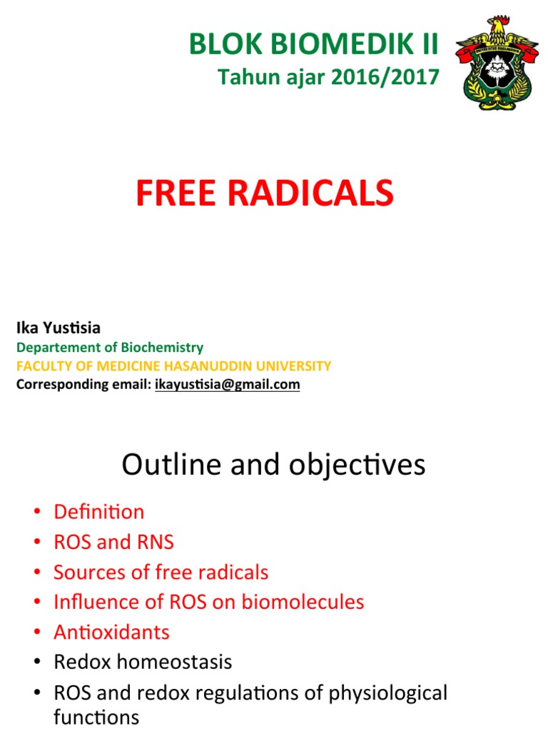 Free Radicals and Their Sources in the Cell: An Overview of Reactive ...