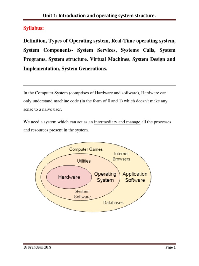 Operatig System | PDF | Operating System | Kernel (Operating System)