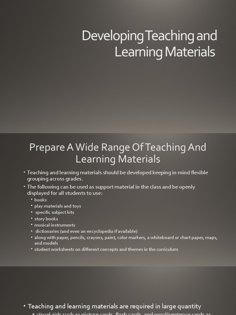 Developing Teaching and | PDF | Trees | Lesson Plan