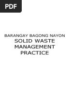 Solid Waste Management Barangay Ordinance Template | PDF | Waste Management | Municipal Solid Waste