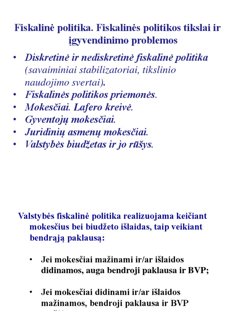Fiskaline Politika | PDF