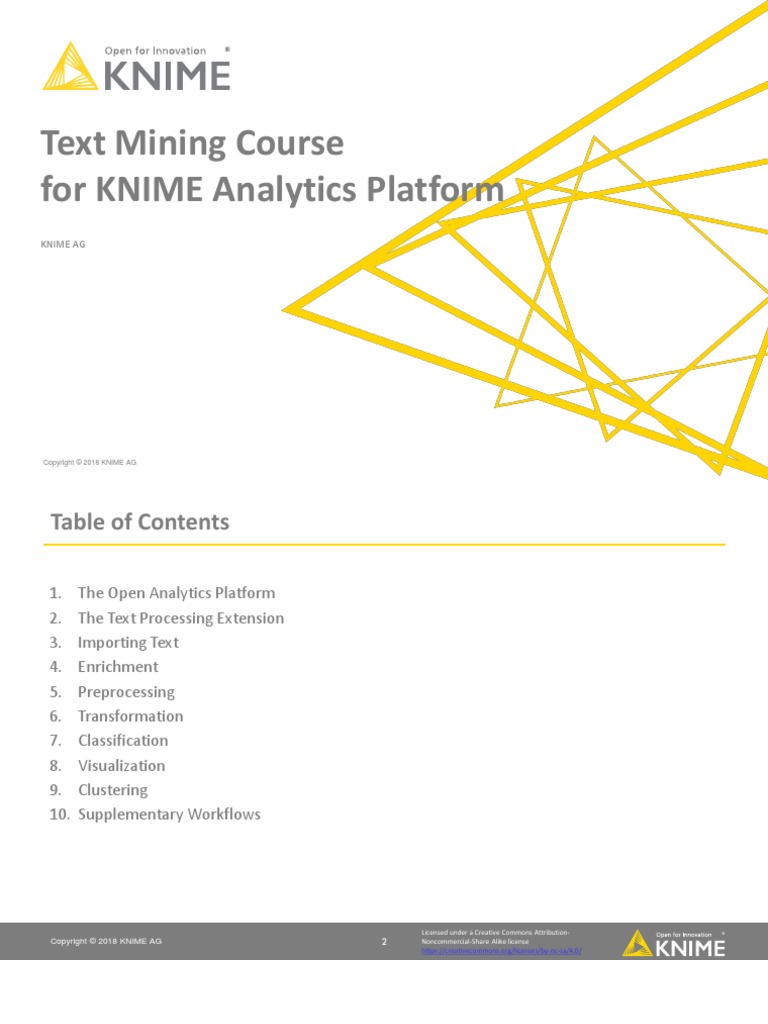 Text Mining Course For KNIME Analytics Platform | PDF | Microsoft Excel ...