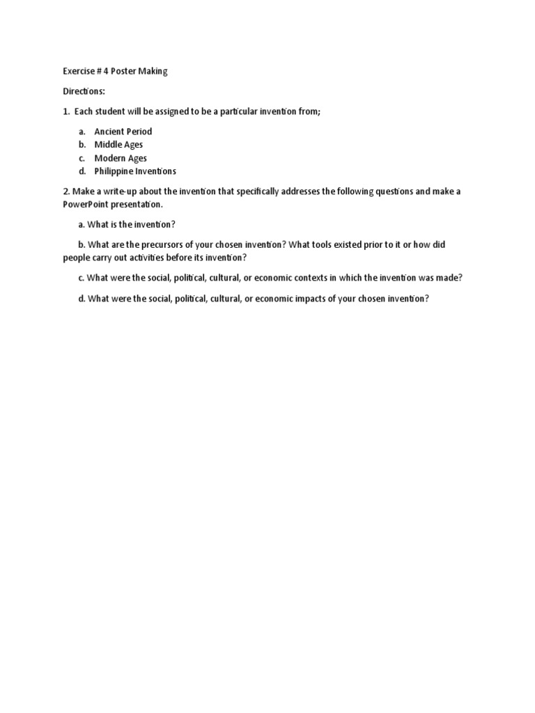 Exercise 3 Poster Making | PDF