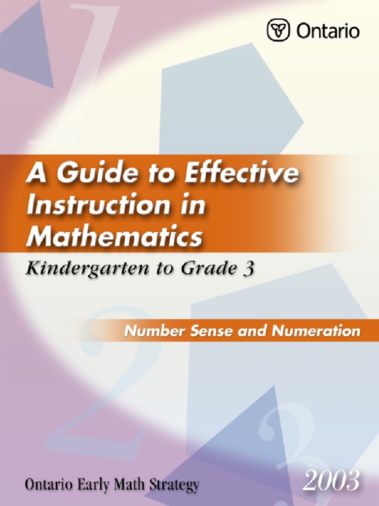 Guide Math K 3 NSN | PDF | Teachers | Curriculum