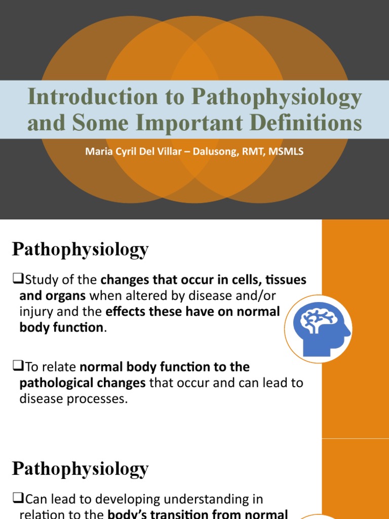 Introduction To Pathophysiology | PDF | Pathology | Infection