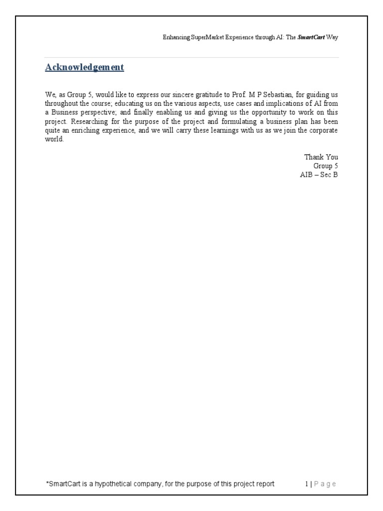 GRP 5 - AIB SecB - Final Report | PDF | Retail | Automation