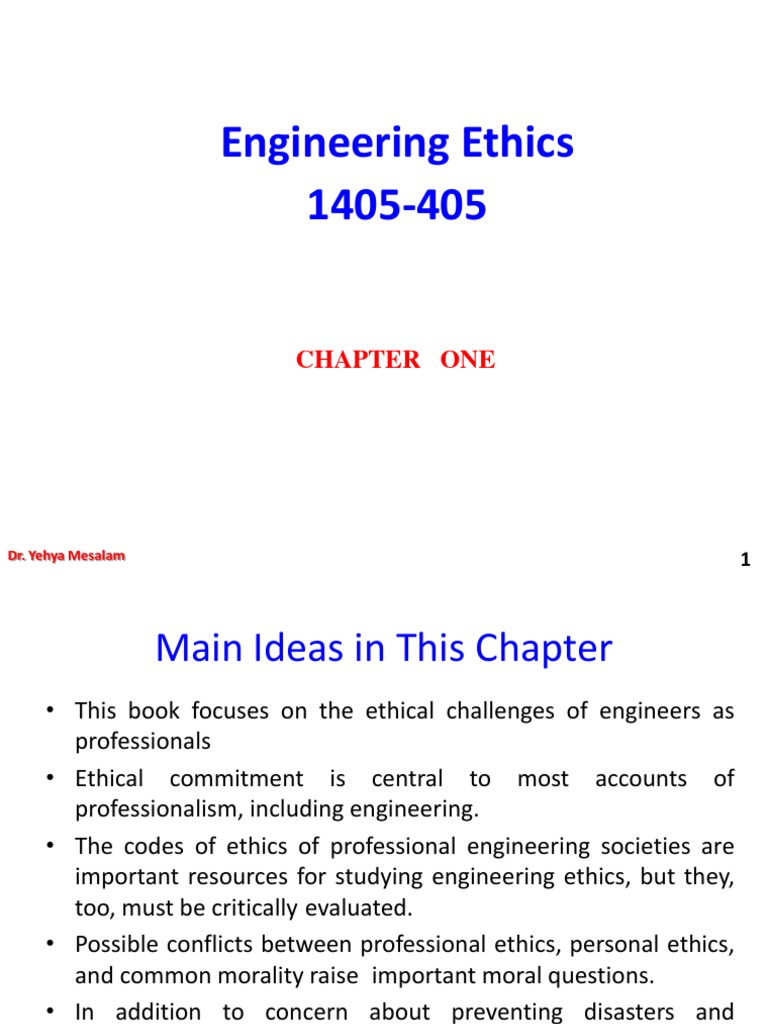 1405-405 CH 1 | PDF | Morality | Engineer