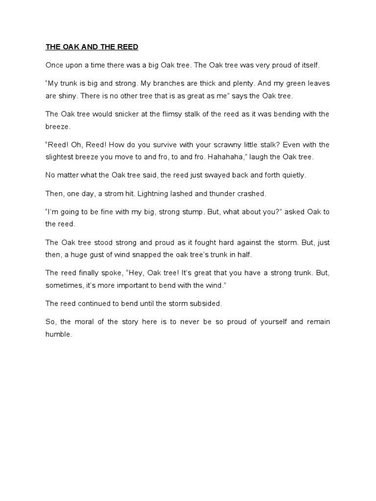 The Oak and The Reed | PDF