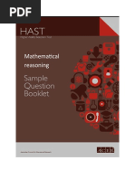 Mathematical Reasoning Practice Test Yr 7 | PDF | Mathematics