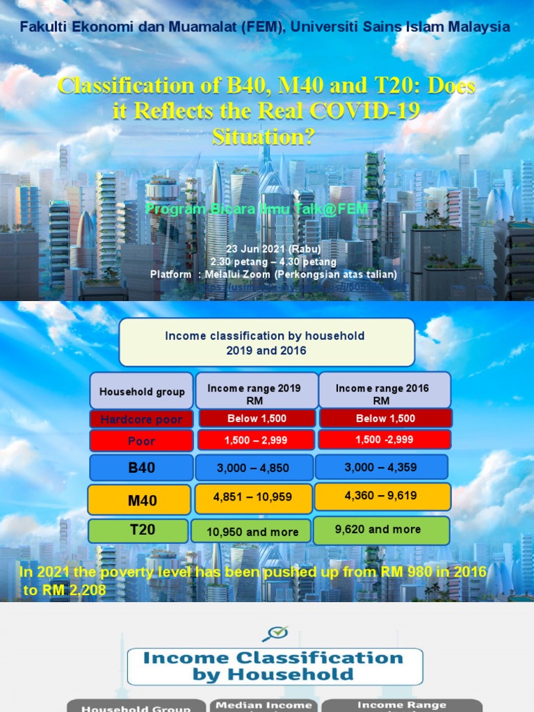B40, M40, T20 Income Classification | PDF | Social Mobility | Poverty ...