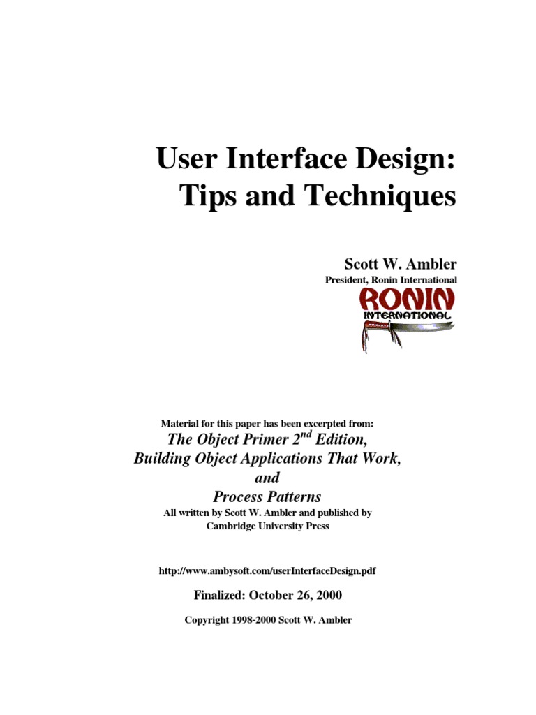 Ui Design | PDF