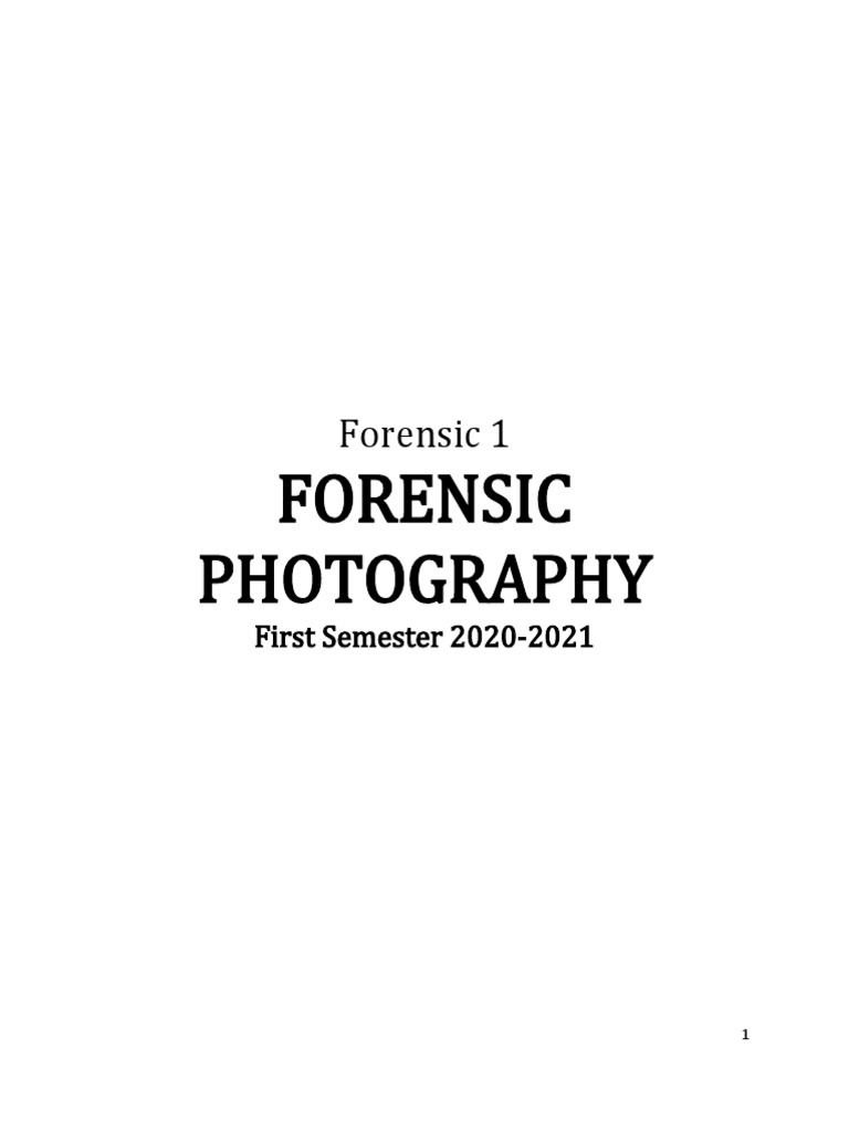 Forensic 1 3 | PDF | Camera | Single Lens Reflex Camera