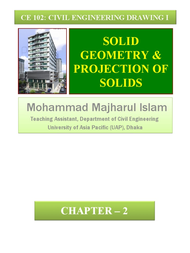 Chapter 2 (Solid Geometry & Projection of Solids) | PDF | Geometry | Euclid