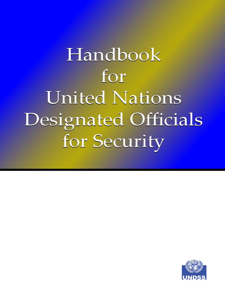 Handbook For United Nations Designated Officials For Security | PDF ...