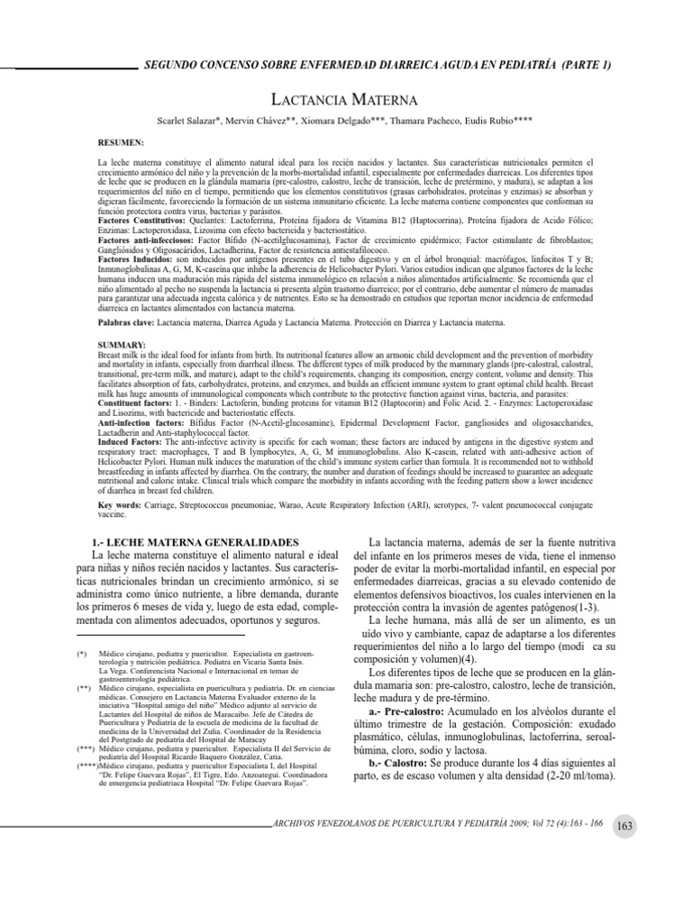 Lactancia Pdf Amamantamiento Leche