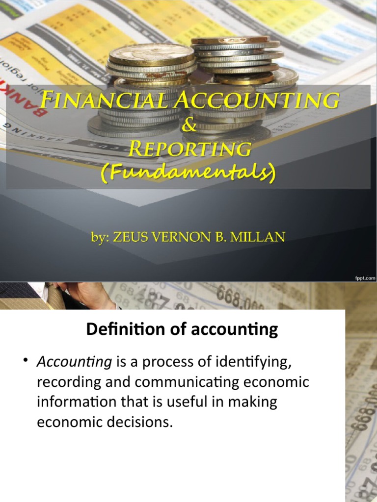 Chapter 1: Introduction To Accounting (FAR By: Millan) | PDF | Debits ...