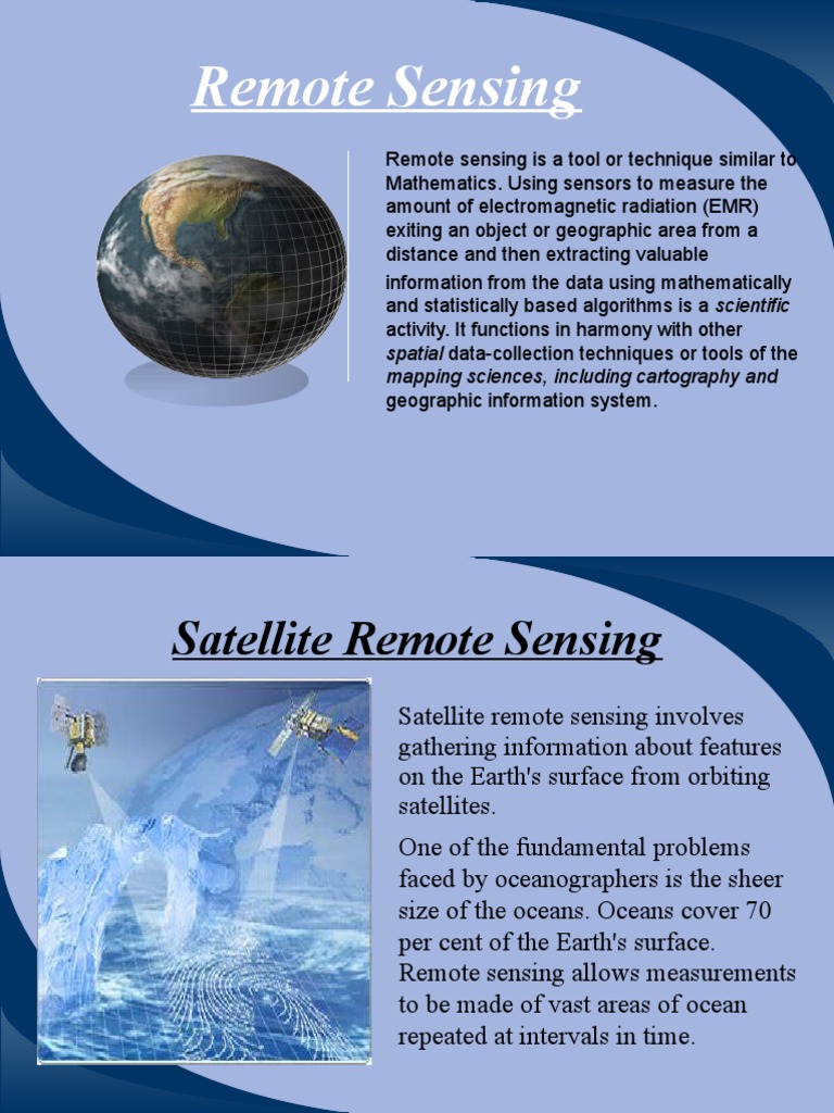 Satellite Remote Sensing Pdf Absorption Electromagnetic Radiation