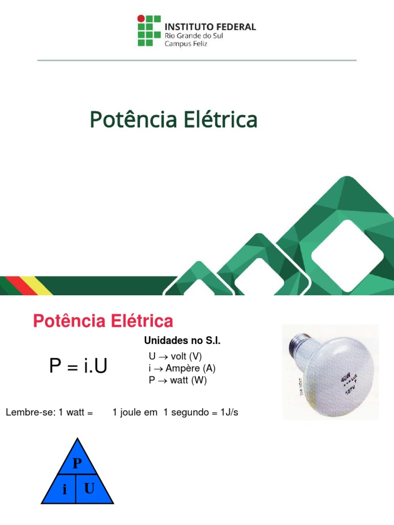 43 Slides Potência e Energia Elétrica - Unlocked | PDF