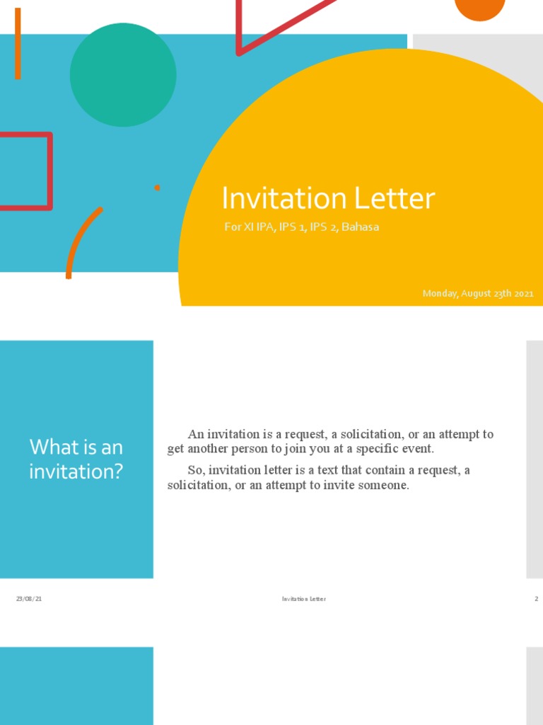 Invitation Letter | PDF | Ceremonies | Organized Events