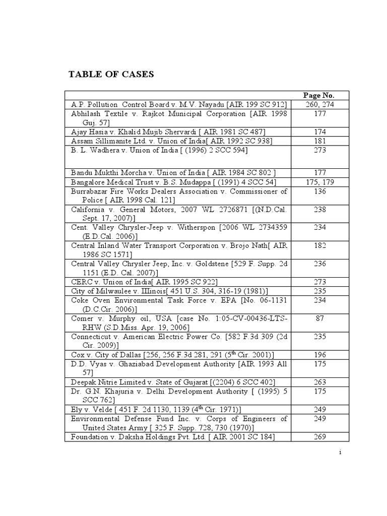 06 - Table of Cases | PDF