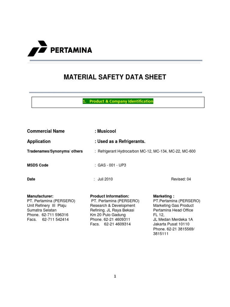 Musicool MSDS: Safety & Handling Guide | PDF | Toxicity | Combustion