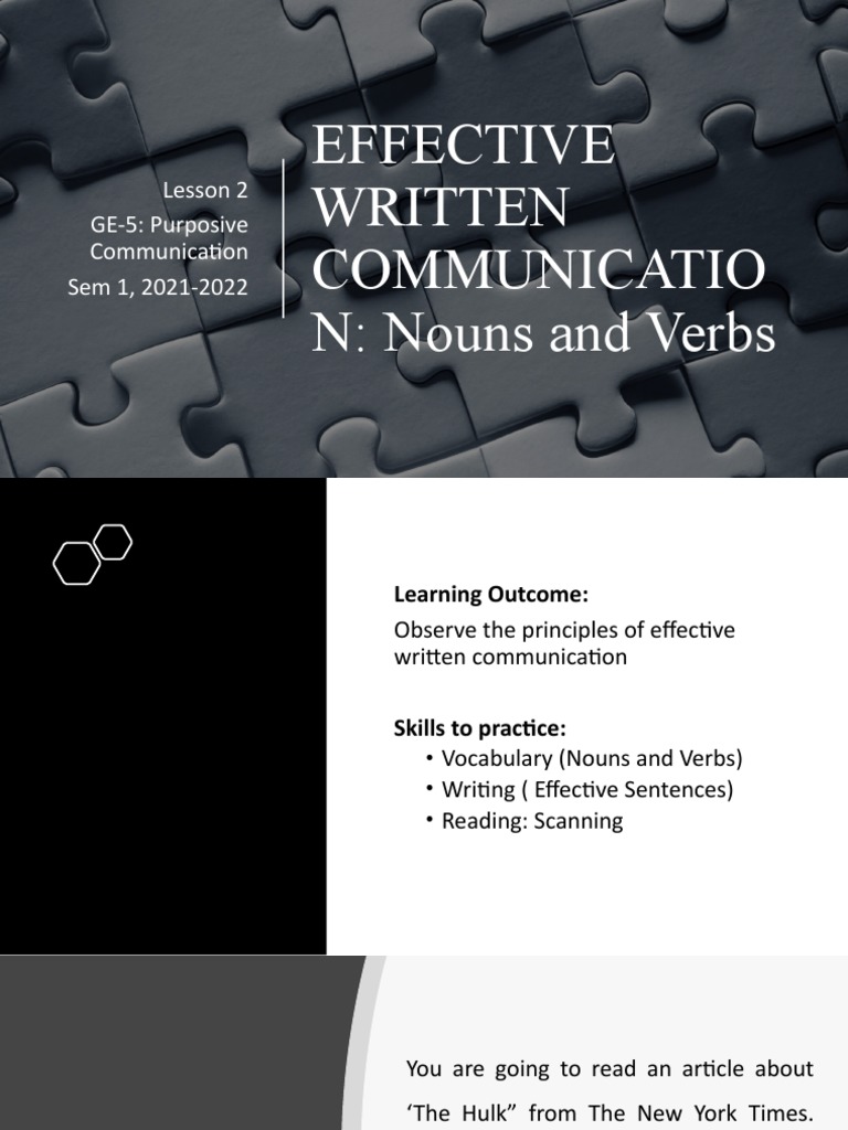 English Speaking Club: Writing Skills | PDF | Verb | Object (Grammar)