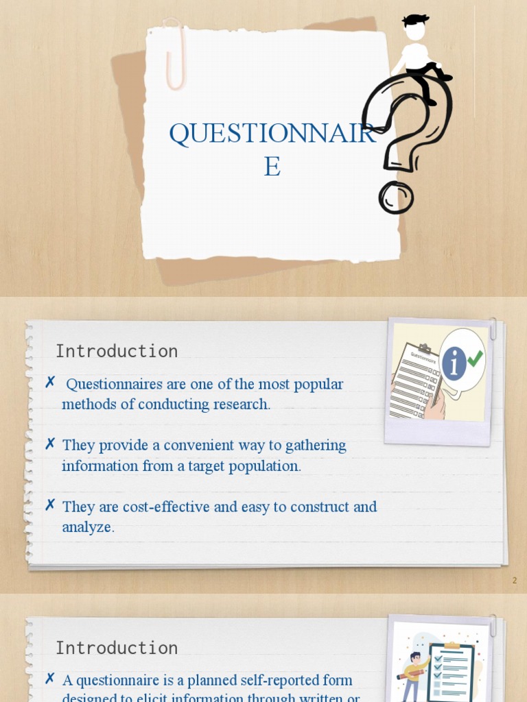Research Questionnaire Topic | Download Free PDF | Questionnaire ...