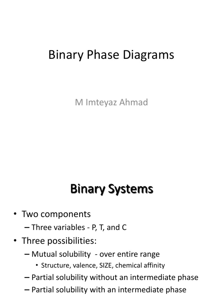 Binary Phase Diagrams1 | PDF | Phase (Matter) | Solubility
