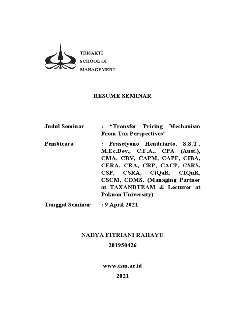 Nadya Fitriani Rahayu - Resume Seminar (9 April 2021) | PDF