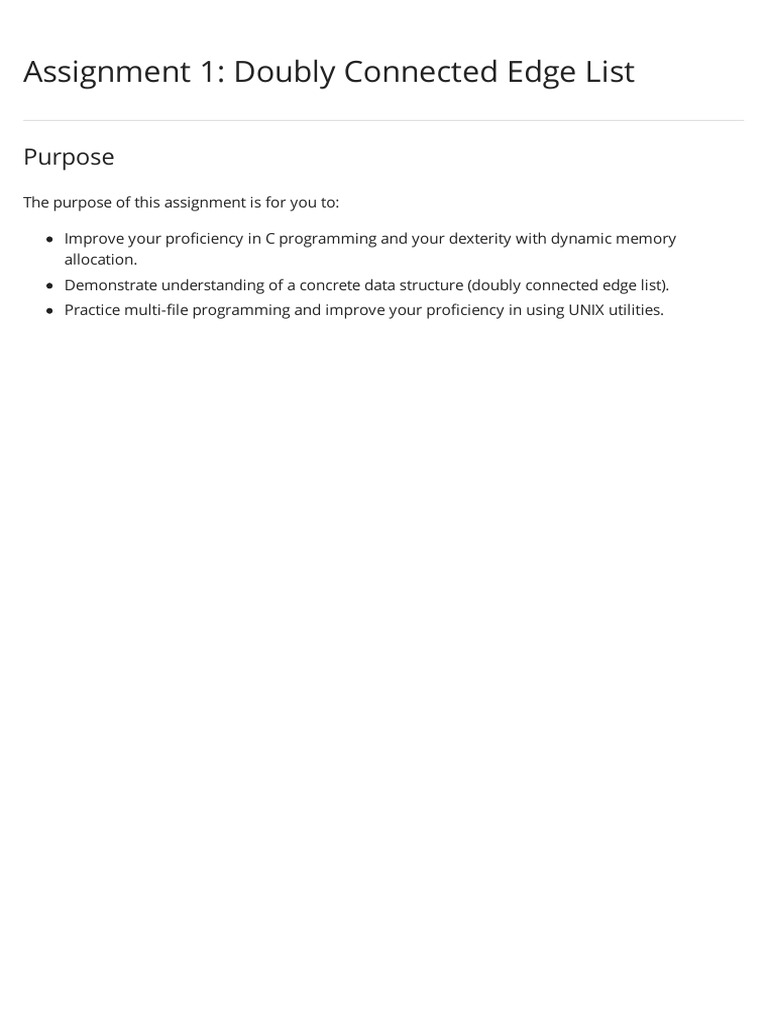 20210817-Assignment 1 - Doubly Connected Edge List | PDF | Vertex (Graph Theory) | Software ...