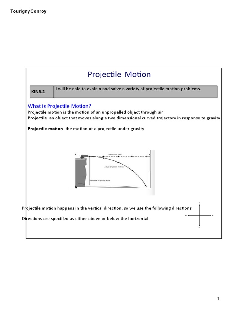 Understanding Projectile Motion Concepts | PDF | Projectiles | Acceleration