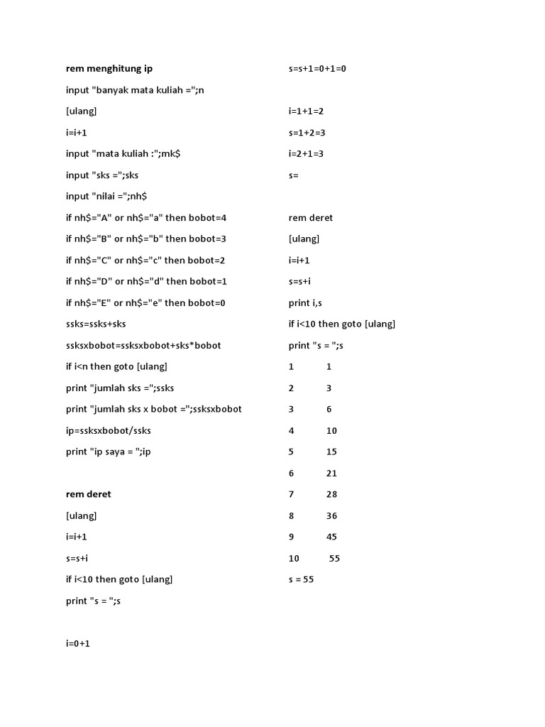 Just Basic Pertemuan 3 | PDF