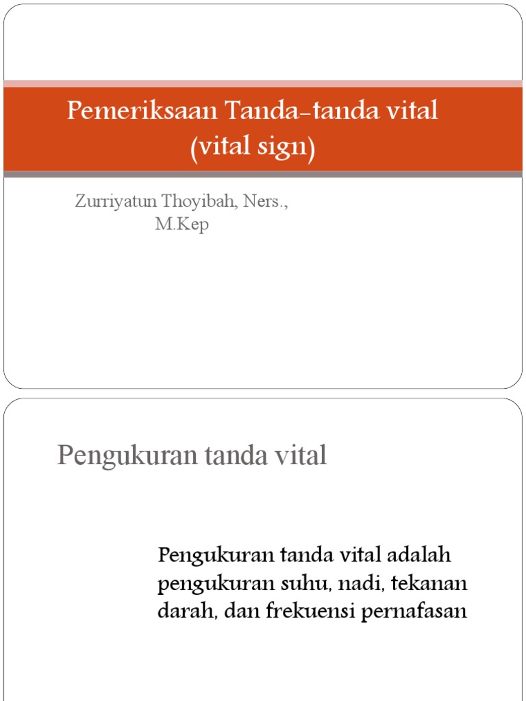 Pemeriksaan Tanda-Tanda Vital | PDF